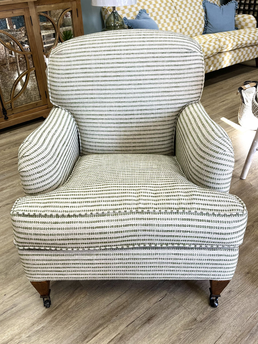 Oakland Chair in JC Riley Green – Hunters Interiors of Stamford