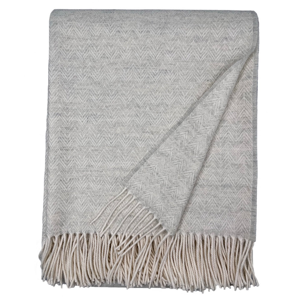 Merino Wool Throw - Pebble 140 x 180cm – Hunters Interiors of Stamford